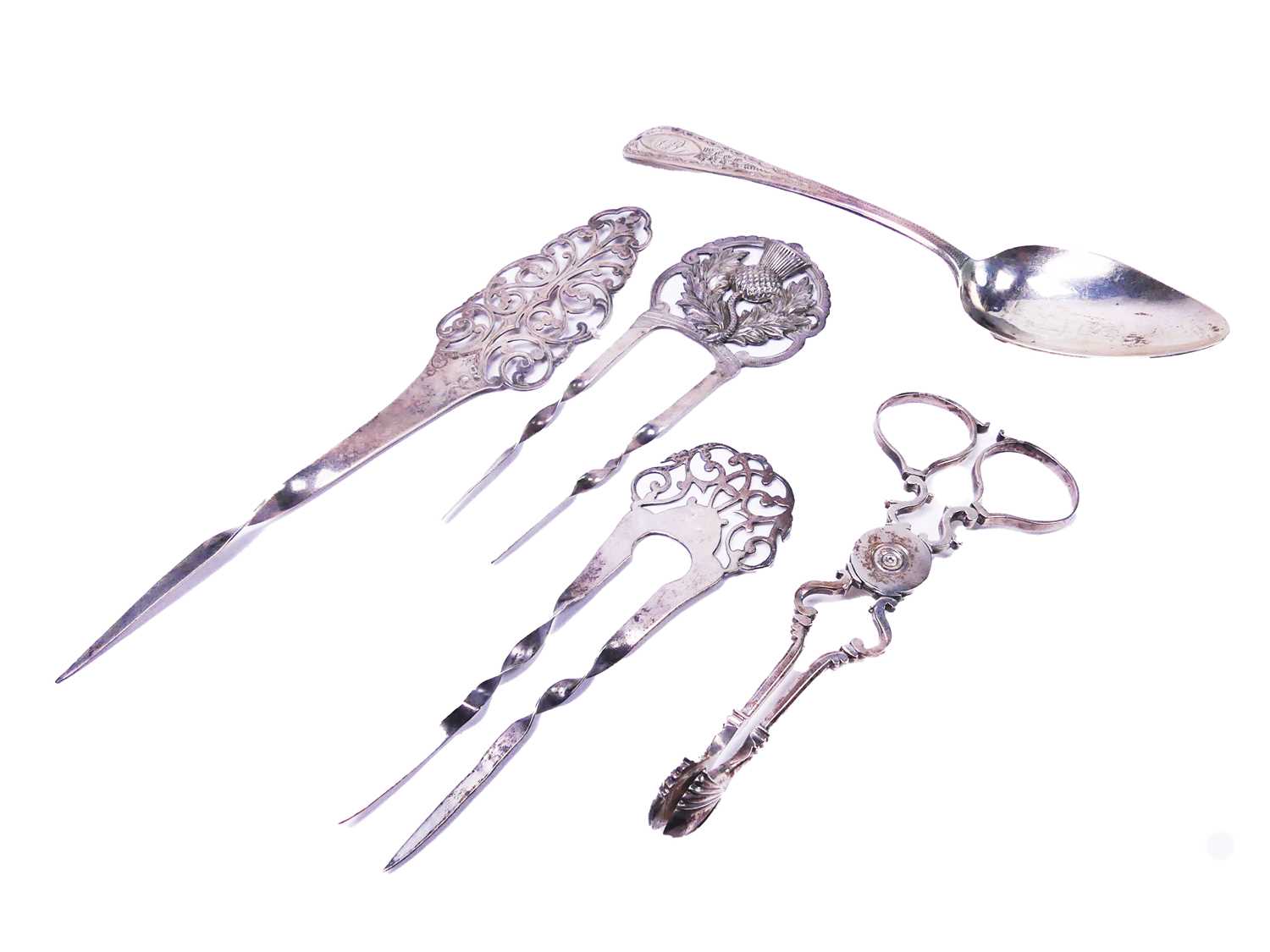 Lot 311 - Five Sterling Silver Household items.