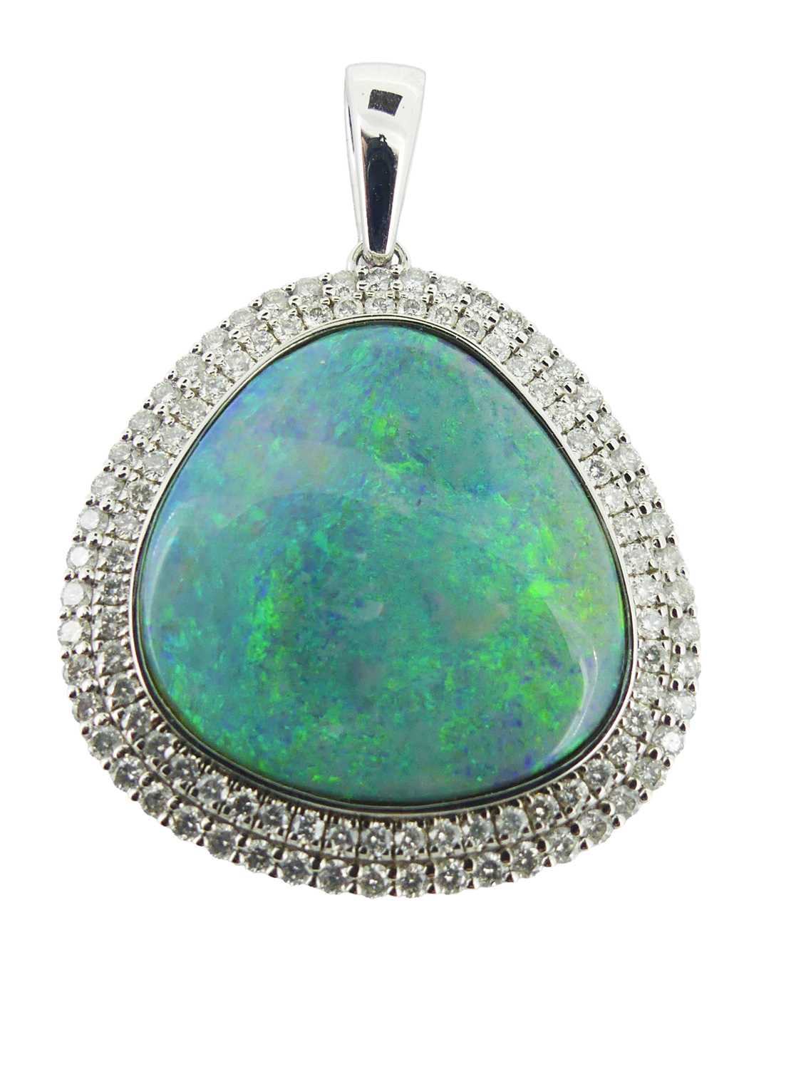 Lot 135 - Lightning Ridge Opal Pendant.