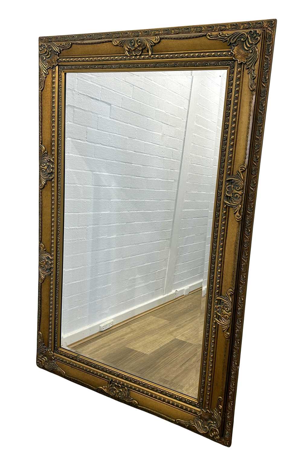 Lot 114 - Ornate Full Length French Mirror.