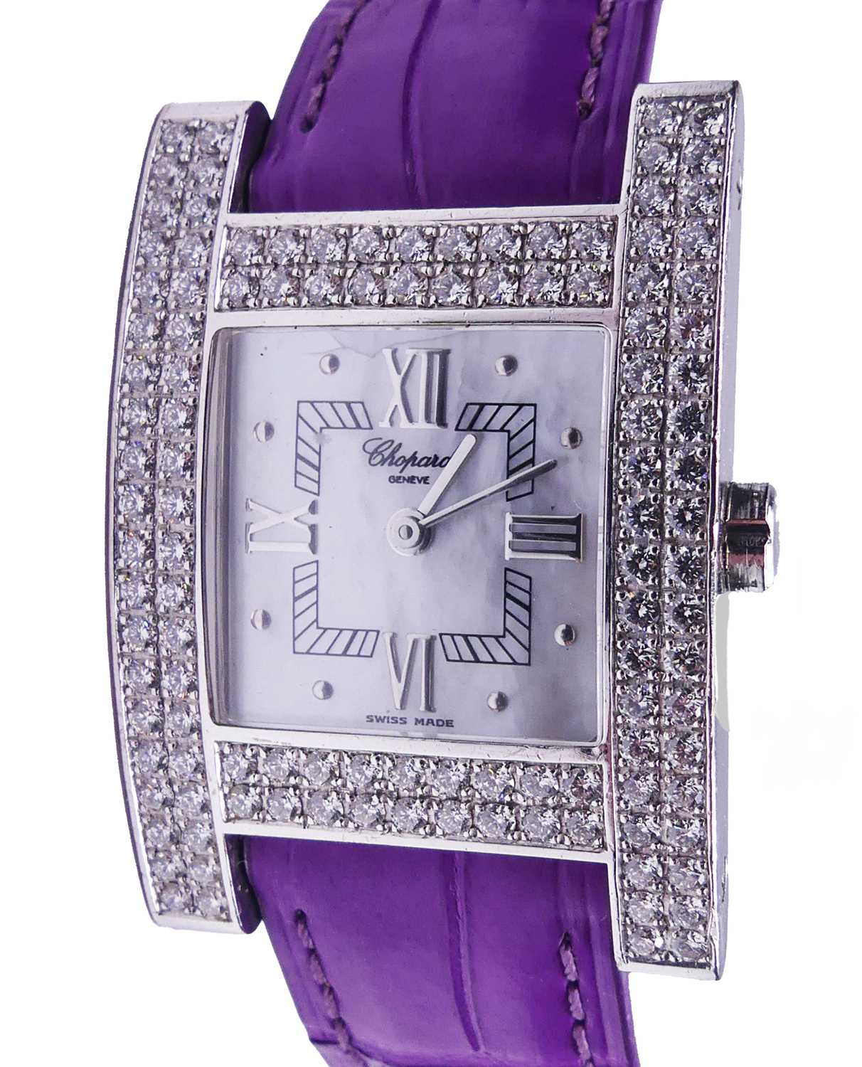Lot 369 - Ladies Chopard watch.