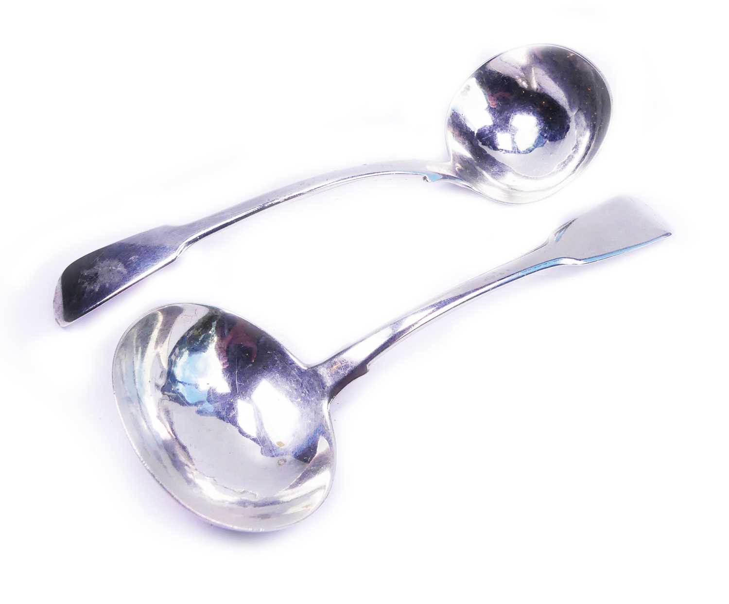 Lot 255 - A Pair of George IV Small Ladles.